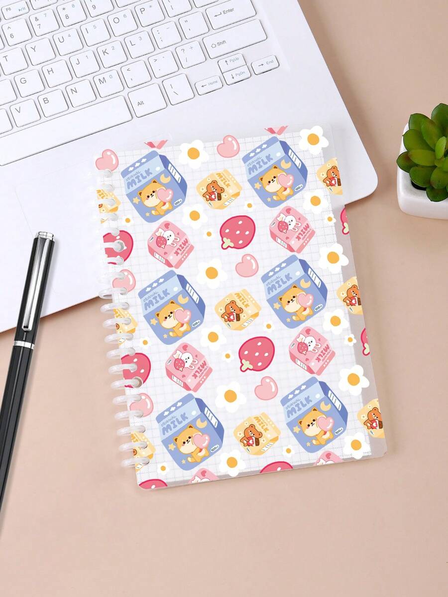 1pc Cute Cartoon Animal Notebook Featuring Various Dogs, Rabbits, Bears ...
