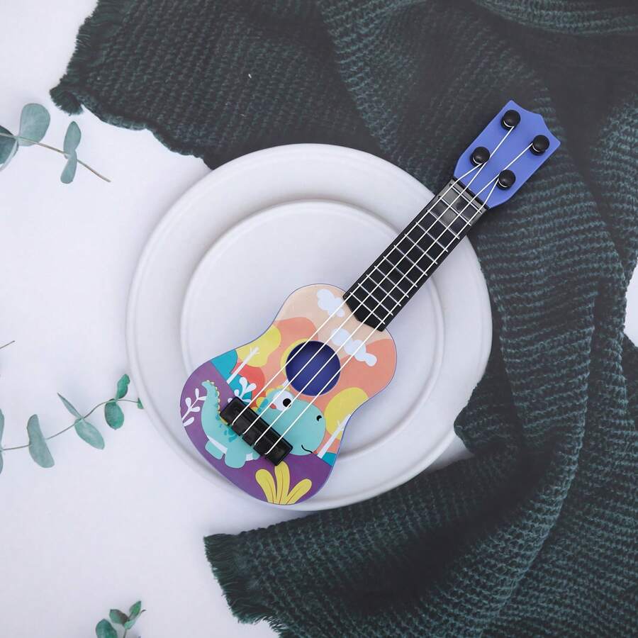 10 Inches Ukulele Guitar Toy With 4 Adjustable Strings, Simulation Mini ...