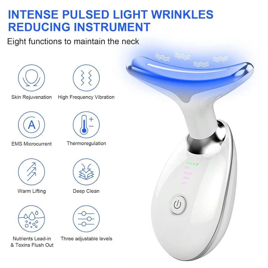 Led Micro-Current Massager Handset Firming Wrinkle Removal Device For ...