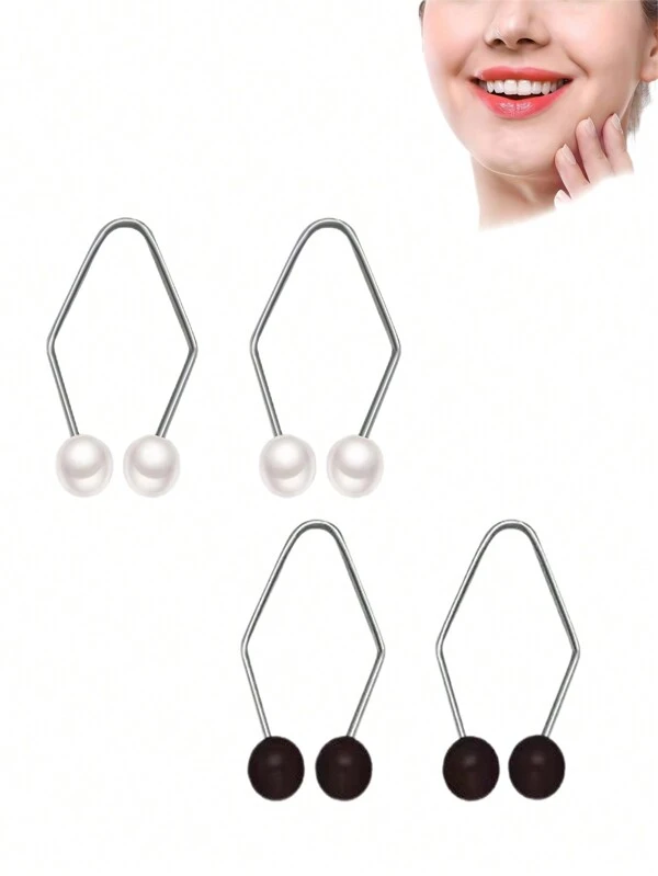 1pair European And American Style Lip Stud Dimple Makers, Facial Dimple ...