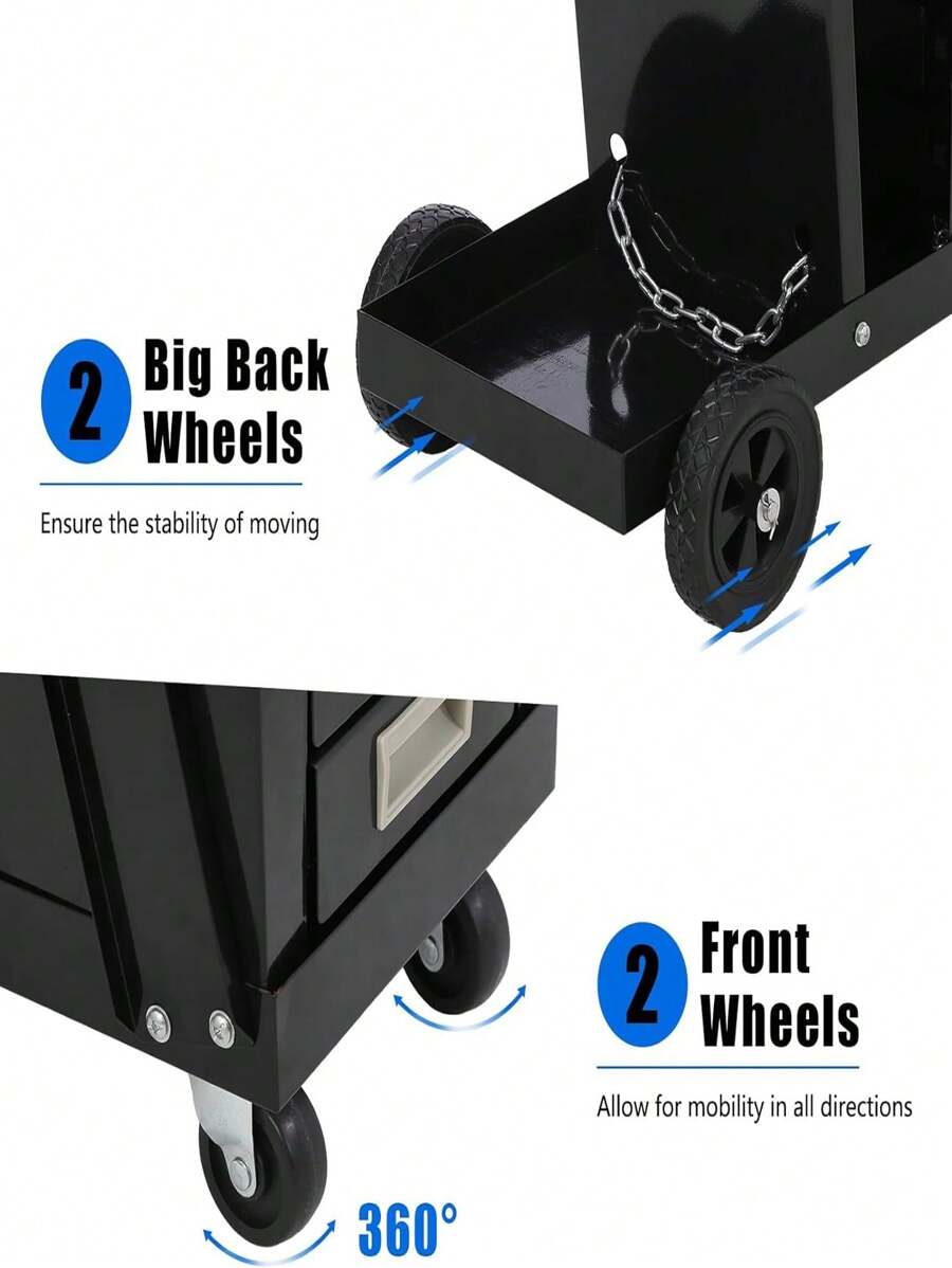 Multi Function Welding Cart with Wheels, 220 lbs TIG, MIG, Plasma ...