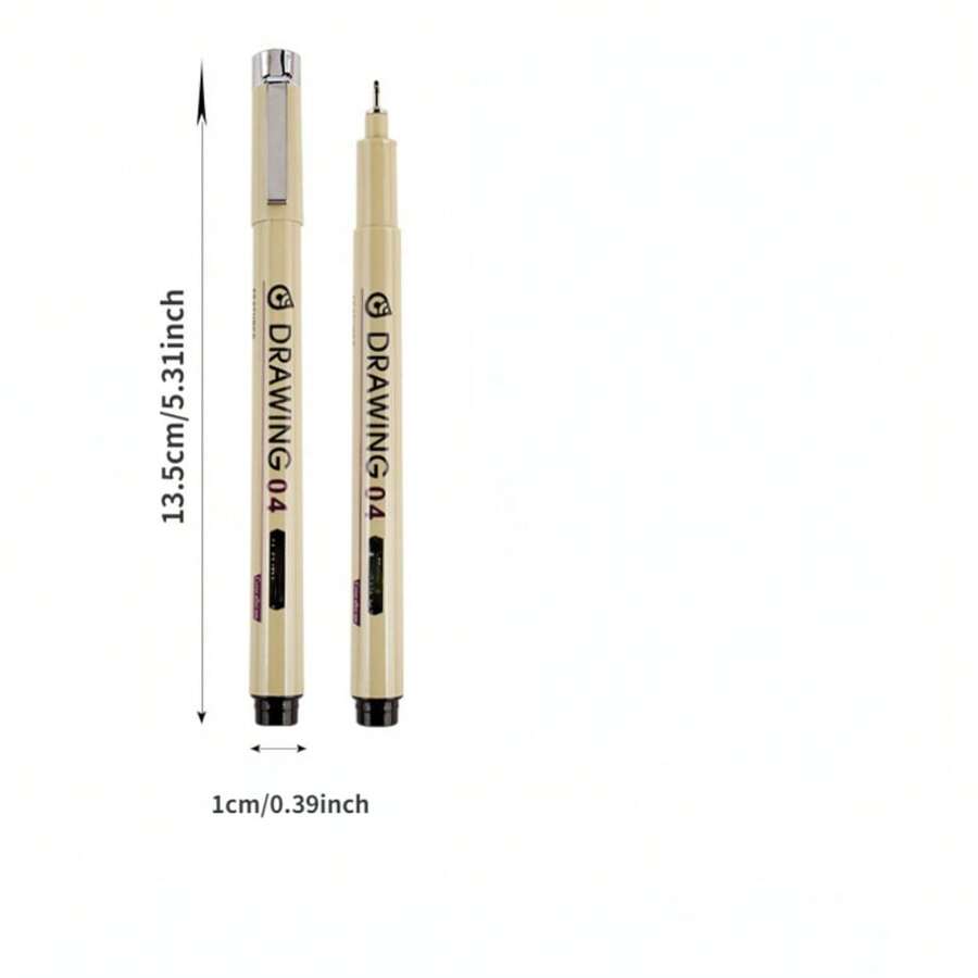 Micro Fineliner Drawing Art Pens: 12 Black Fine Line Waterproof Ink Set ...