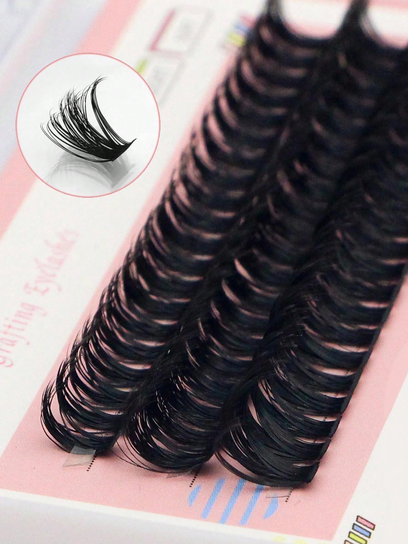 60Pcs Lash Clusters 80D DIY Eyelash Extension DD Curling Volume ...