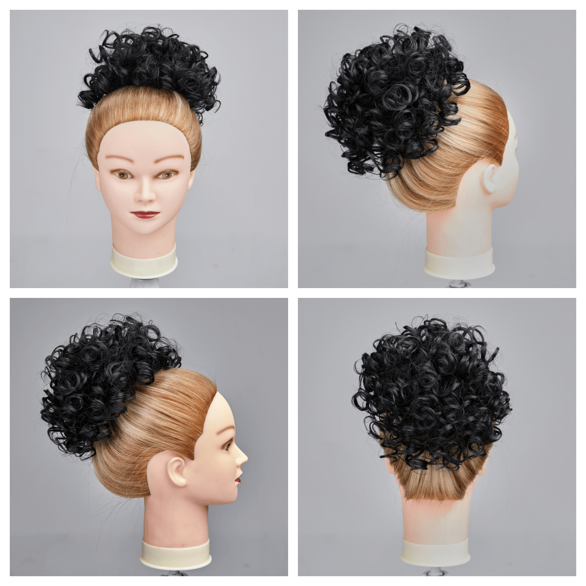 8 Inches 65g Synthetic Messy Bun Wave Curly Hair Buns Hair Piece ...