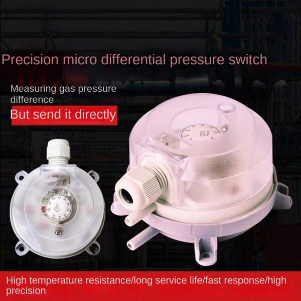 One 50-500pa Range Air Differential Pressure Switch For Measuring Air ...