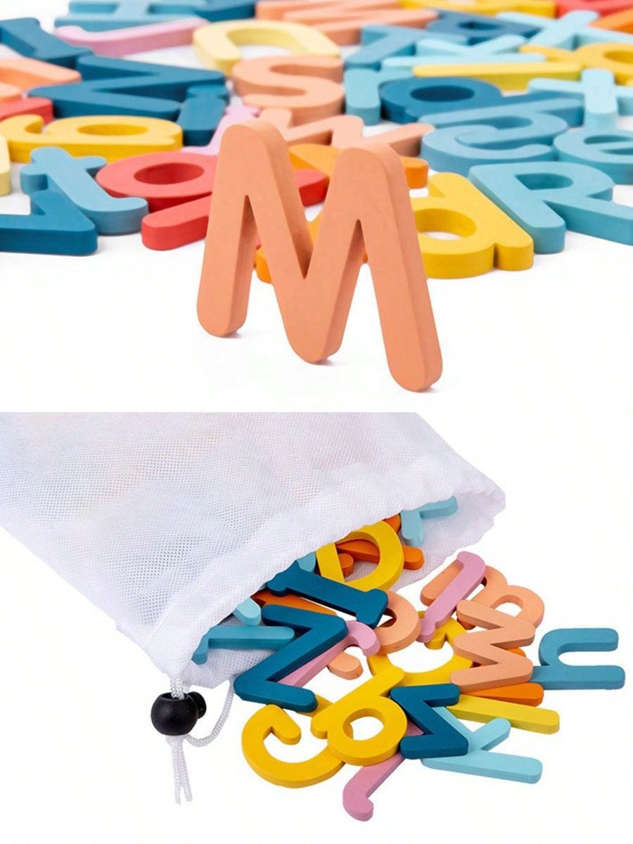 Wooden Spelling Word Puzzle Game Children Montessori Educational Toys ...