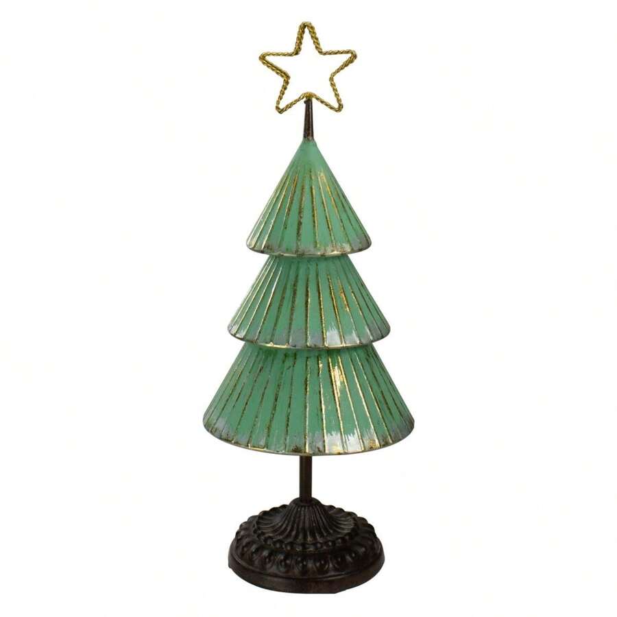 Unbeatablesale 17 in. Rustic Tabletop Christmas Tree with a Cutout Star ...
