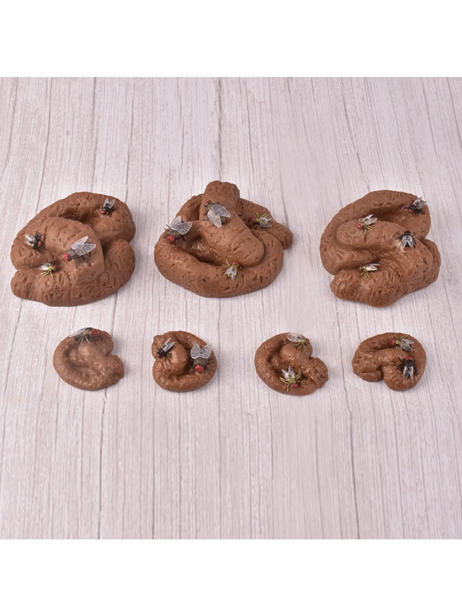 Fake Feces Pvc Fake Dog Poop Cat Poop Flies & Insects Stinky Pack Prank ...