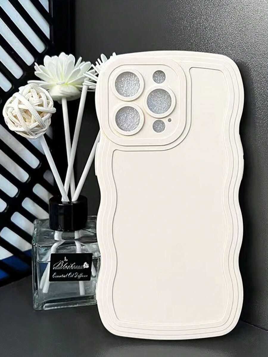 1pc Tpu Colorful Wavy Patterned Phone Case Compatible With Apple Iphone ...