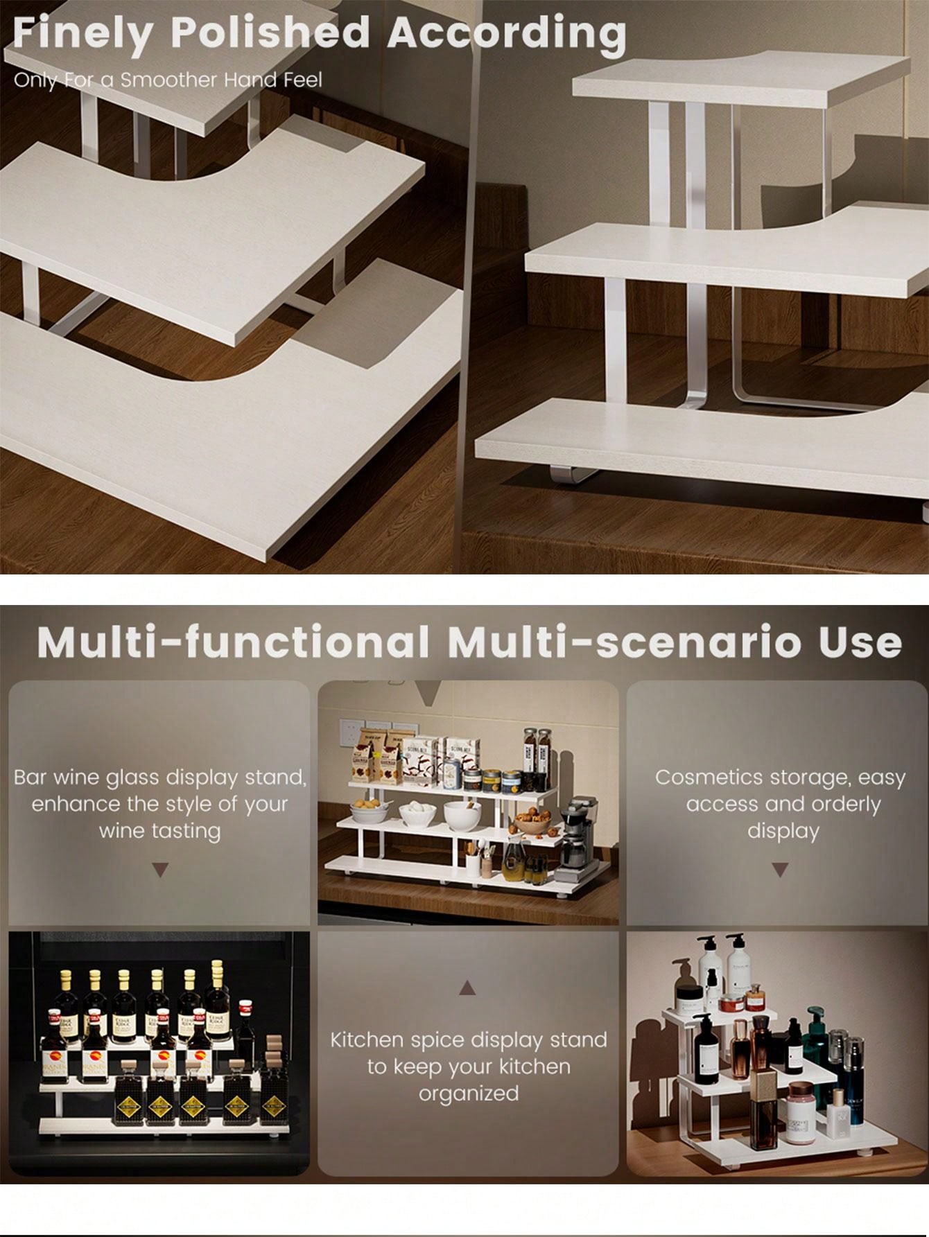 Display Stand,Wooden Display Stand,3 Tier Serving Tray Display Stand ...