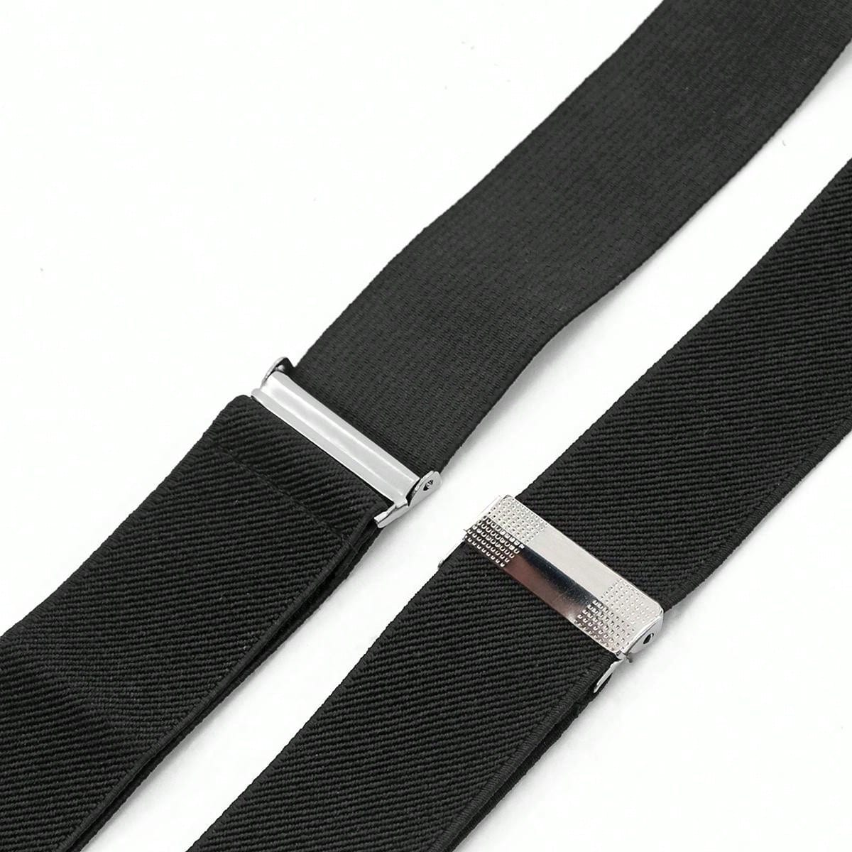 1 X Men'S X-Shaped Suit Suspenders Black Fashionable 4-Clip Cross ...