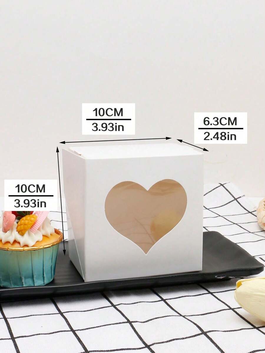10pcs Wedding Candy Box, Transparent Pvc Heart-Shaped Window, Special ...