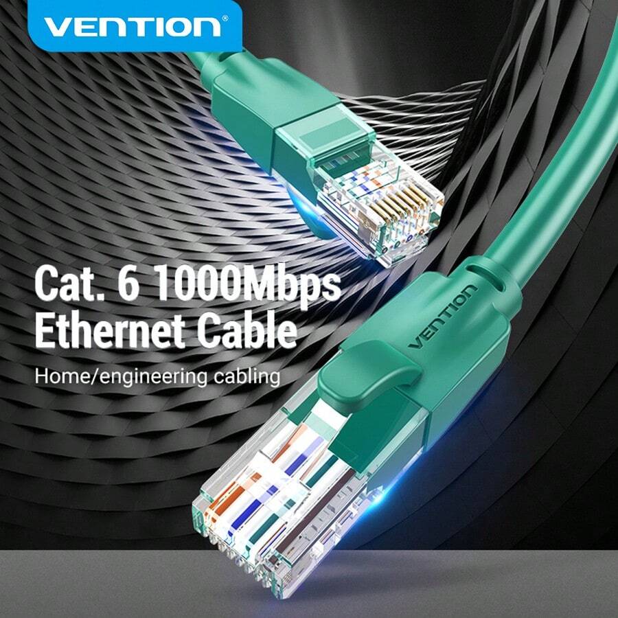 VENTION Category 6 Unshielded Cable Cat 6 Network Jumper PVC Ethernet ...