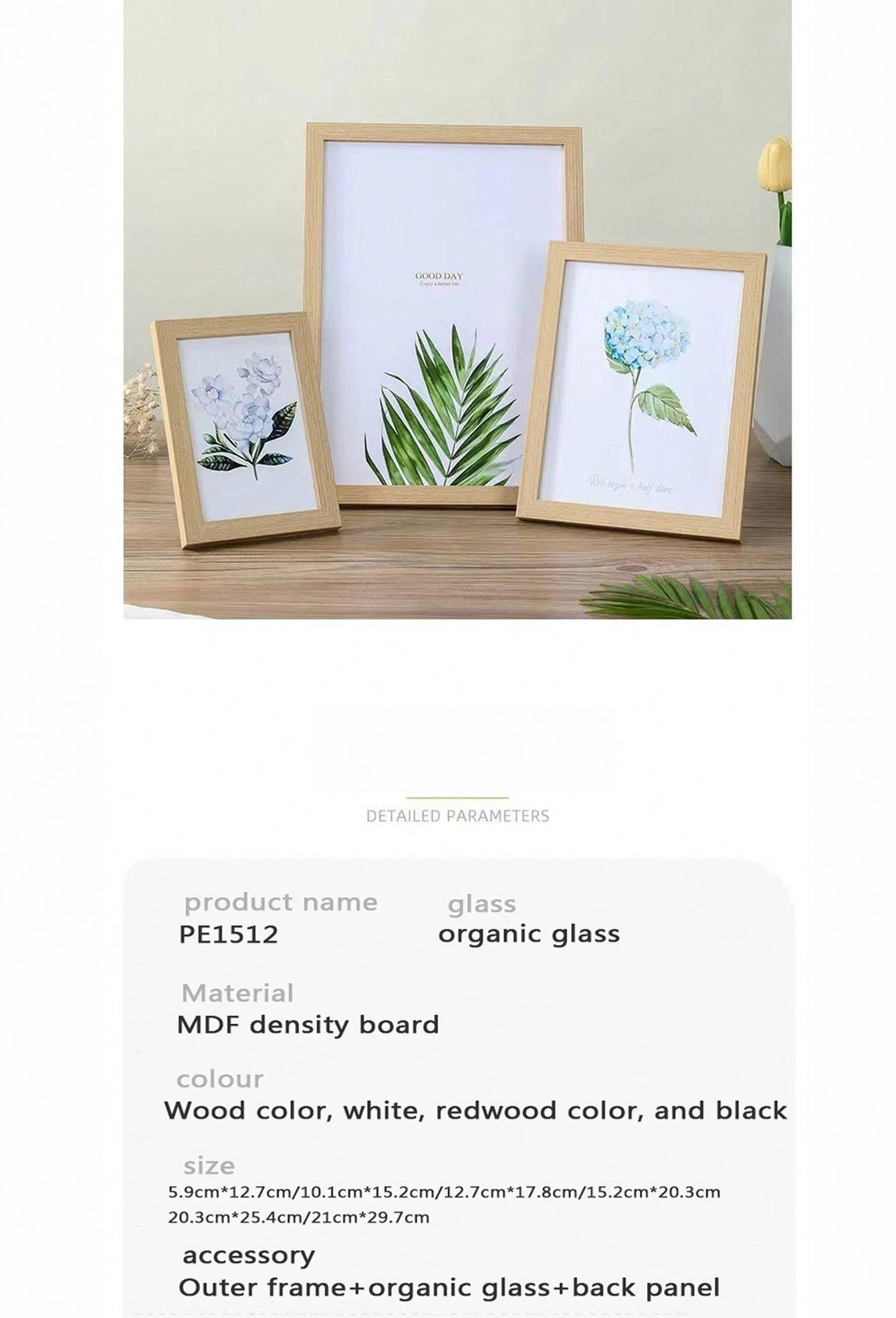 Simple Wooden Photo Frame For Wall Hanging, Available In 5, 6, 7, 8 ...