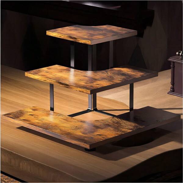 Display Stand,Wooden Display Stand,3 Tier Serving Tray Display Stand ...