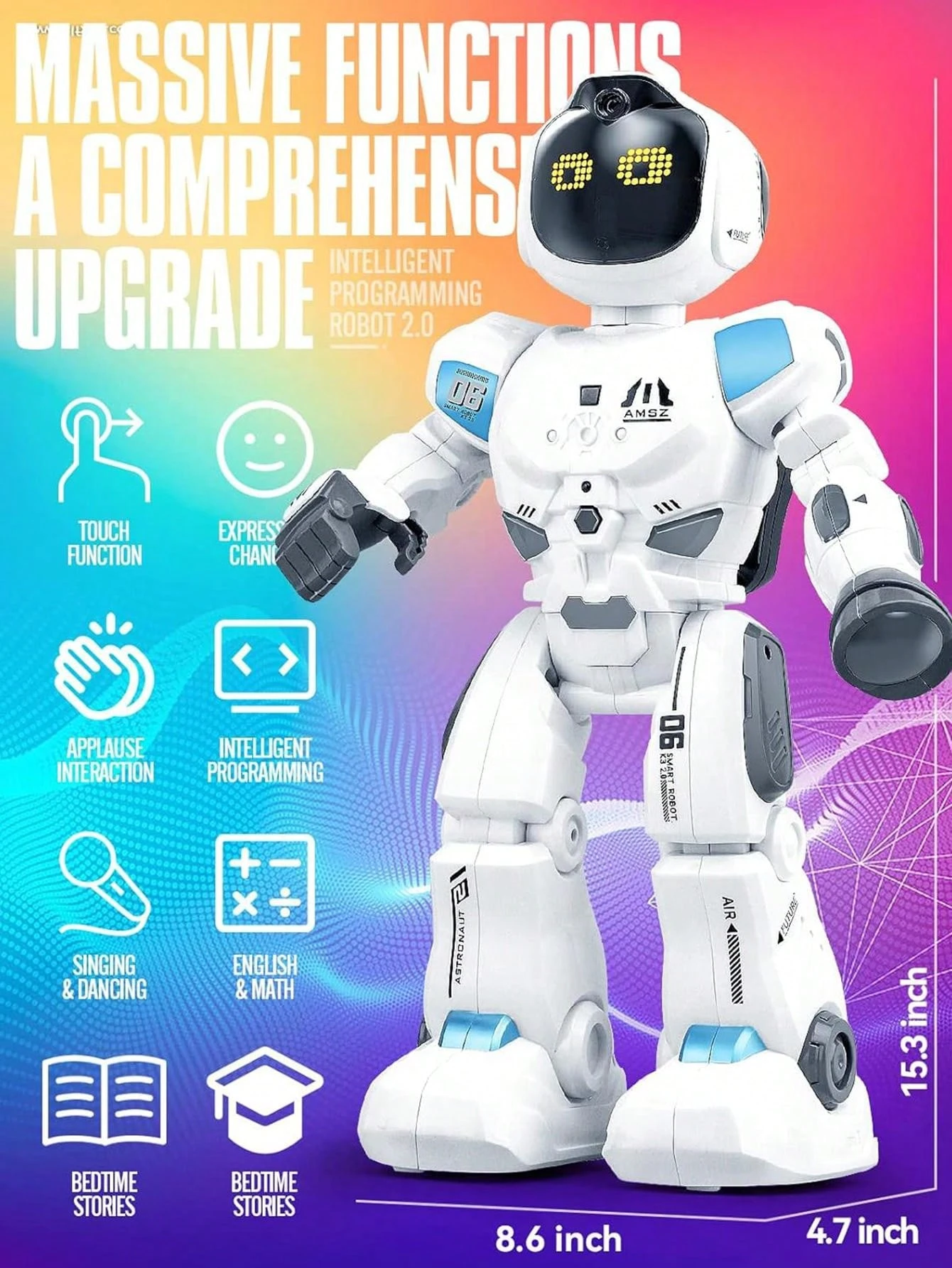 Grandes Juguete Robot Emo Inteligente Para Niños De 5 A 7 Años, Robots ...