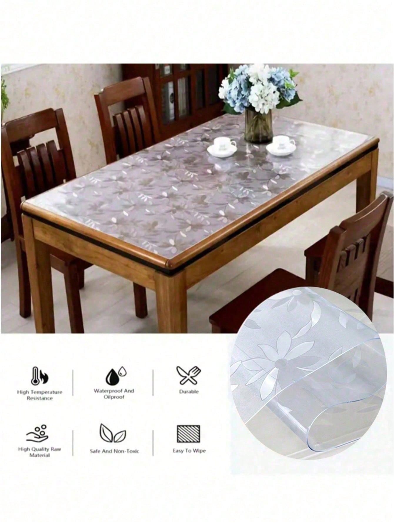 1pc, Polyster Square Tablecloth, Table Protector, Office Desk Blotter ...