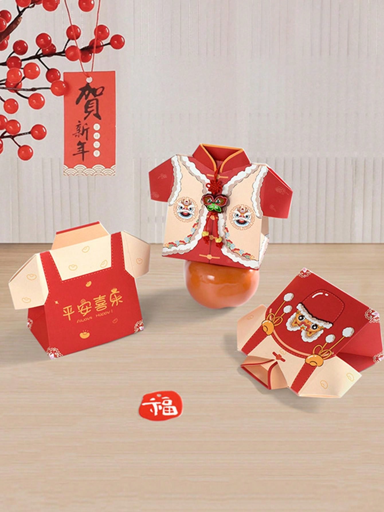 Chinese Style Cute And Festive Tang Suit New Year Candy Packaging Box ...