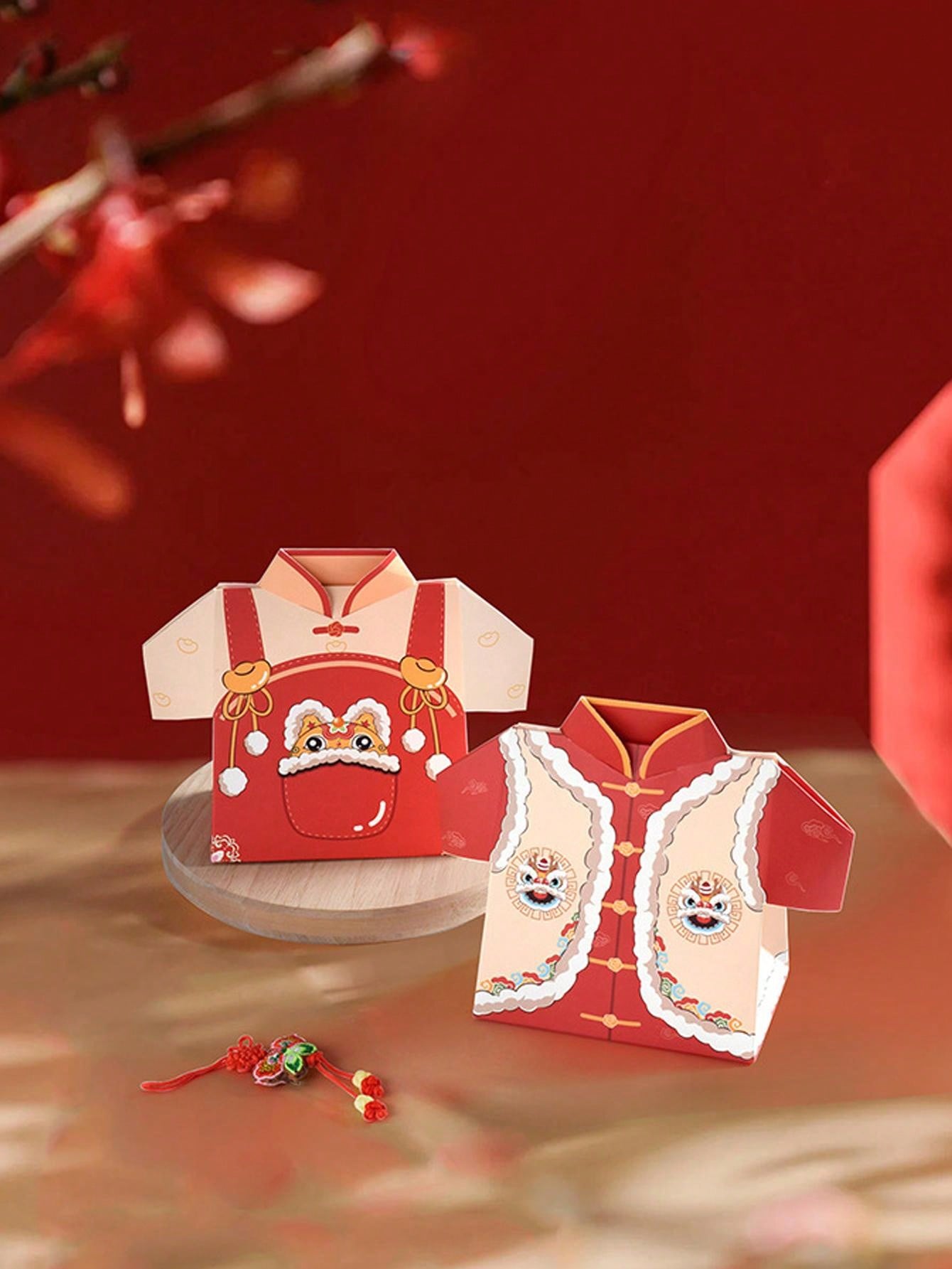 Chinese Style Cute And Festive Tang Suit New Year Candy Packaging Box ...