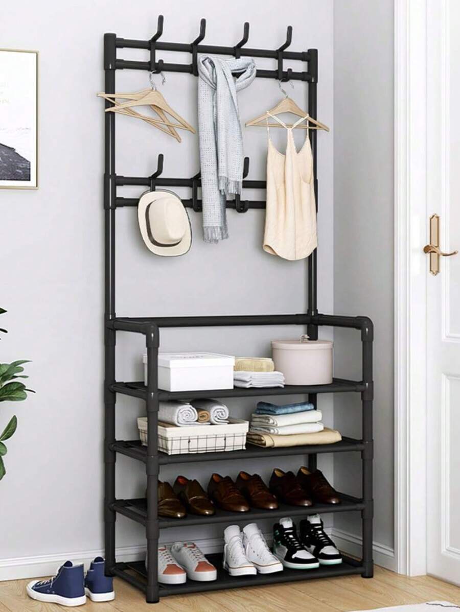 1pc 4/5 Floor Shoe And Hat Rack Strong Load-Bearing Living Room ...