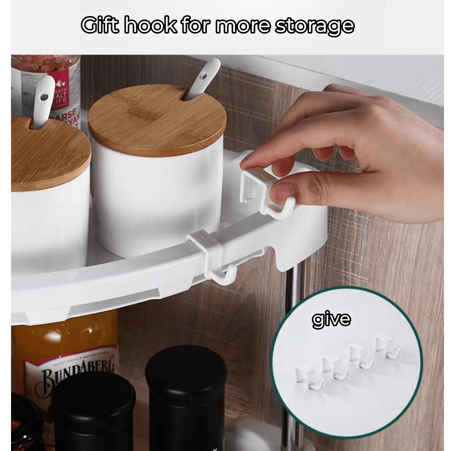 Kitchen Storage Rack Triangular Shelf With Countertop & Freestanding ...