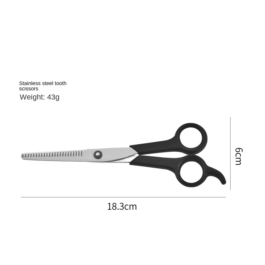 7-Inch Pet Grooming Scissor For Cats And Dogs With Teeth, Hair Cutting ...
