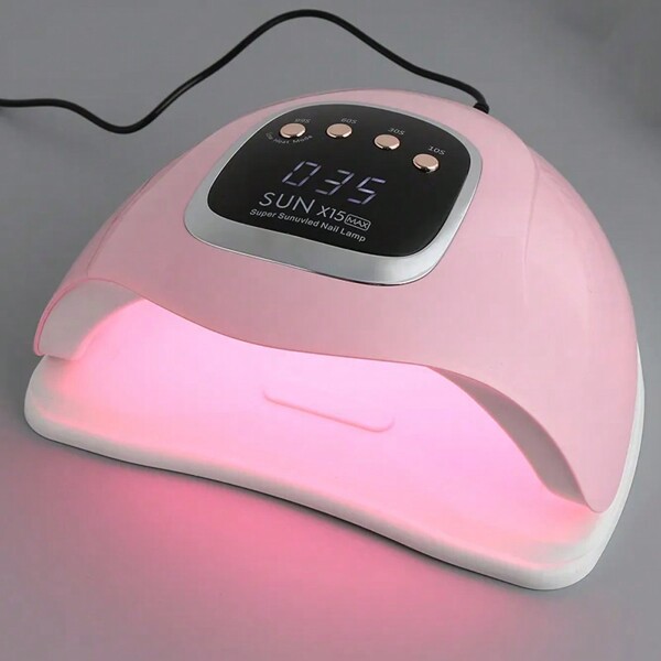 UV Gel Nail Lamp, 280W Pink SUN X15 MAX UV LED Nail Lamp For Manicure ...