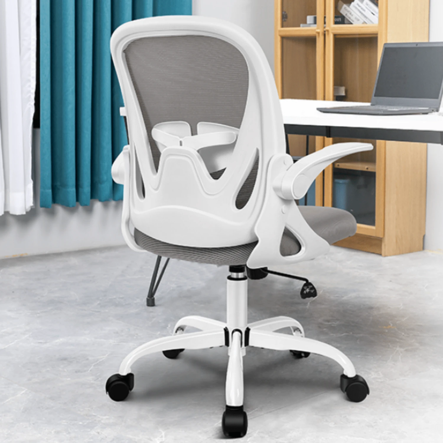 Ergonomic Office Desk Chair With Adjustable Lumbar Support And Height ...