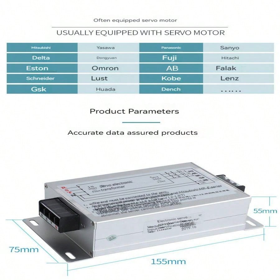 1 Pieza Transformador Electrónico Servo Inteligente Trifásico, Relación De Conversión De Voltaje ...
