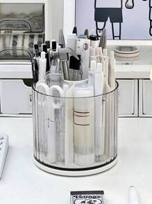 1pc Small/Large Revolving Cylinder Storage Box With Drawer For Desktop ...