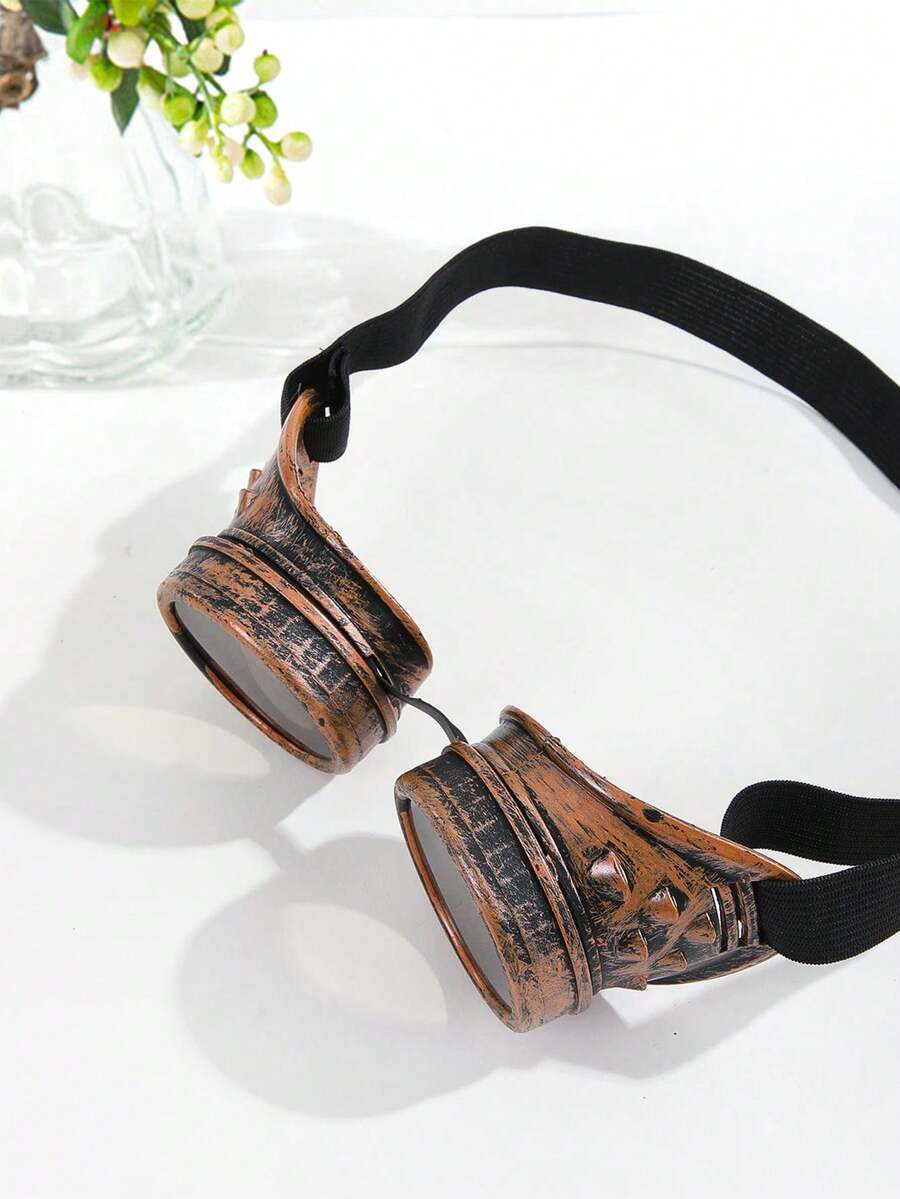 1pc Steampunk Vintage Gothic Goggles Cosplay Accessories For Mountain ...
