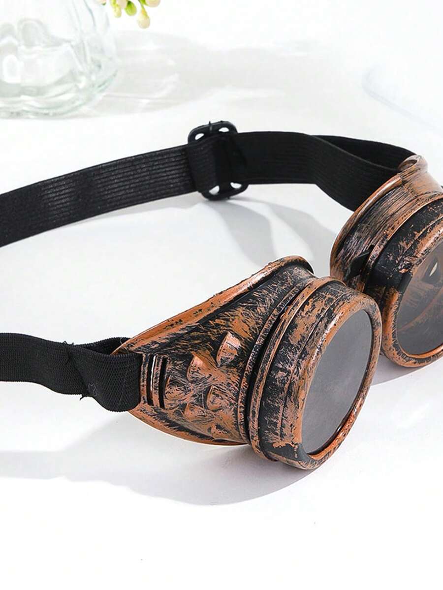 1pc Steampunk Vintage Gothic Goggles Cosplay Accessories For Mountain ...