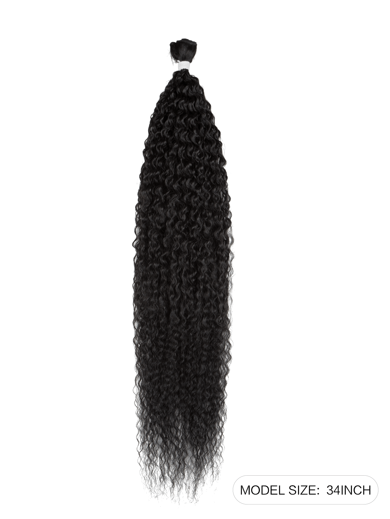 1piece Afro Kinky Curly Hair Bundles Weave Synthetic Hair Ombre Brown 34 Inch High Temperature