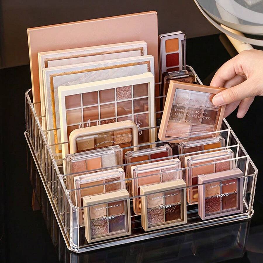 Eyeshadow Palette Storage Box, Large Capacity, Detachable Powder Cake ...