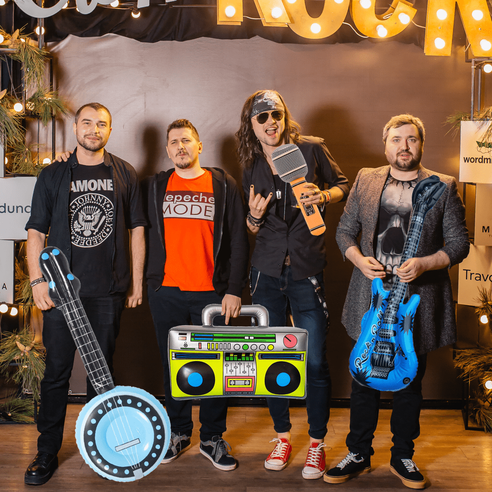 7 PCS Musical Instrument Balloons Inflatable Guitar Toy 70s 80s 90s ...