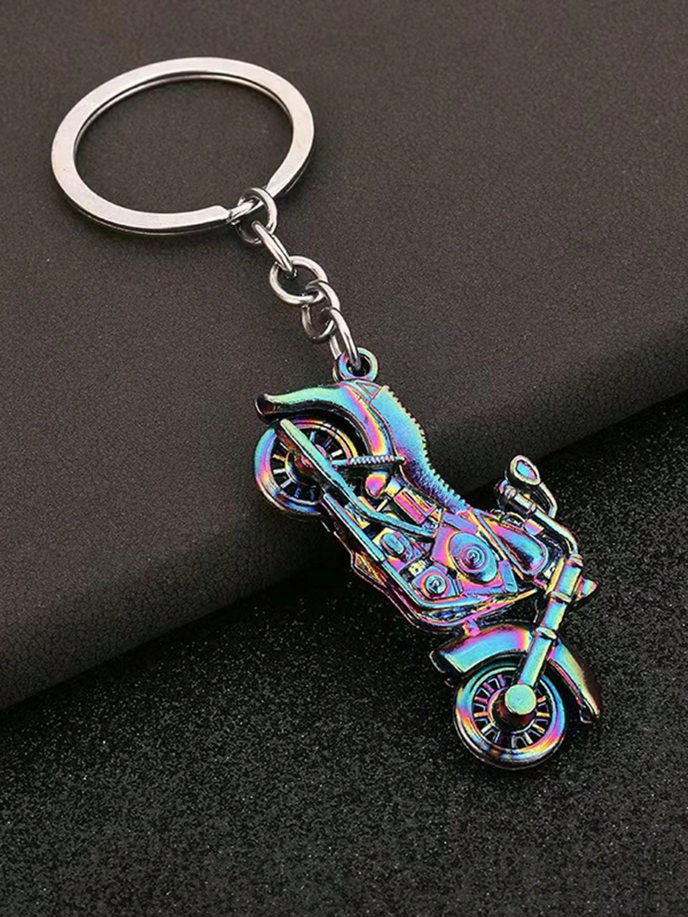 1pc Cross-Border Creative Motorcycle Keychain Pendant, Realistic ...