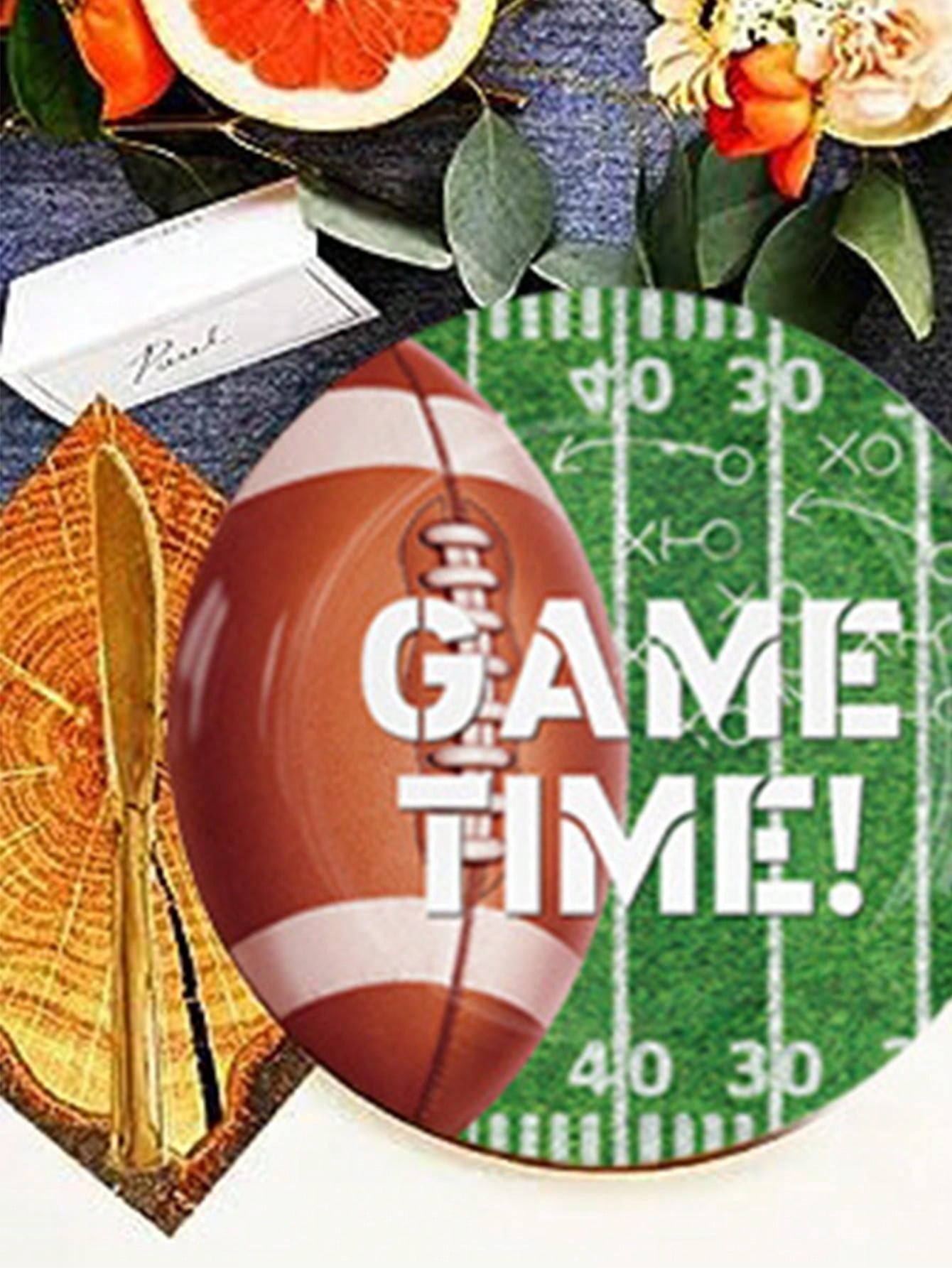 Rugby Themed Disposable Dinner Plates Are Healthy, Cardboard Material ...