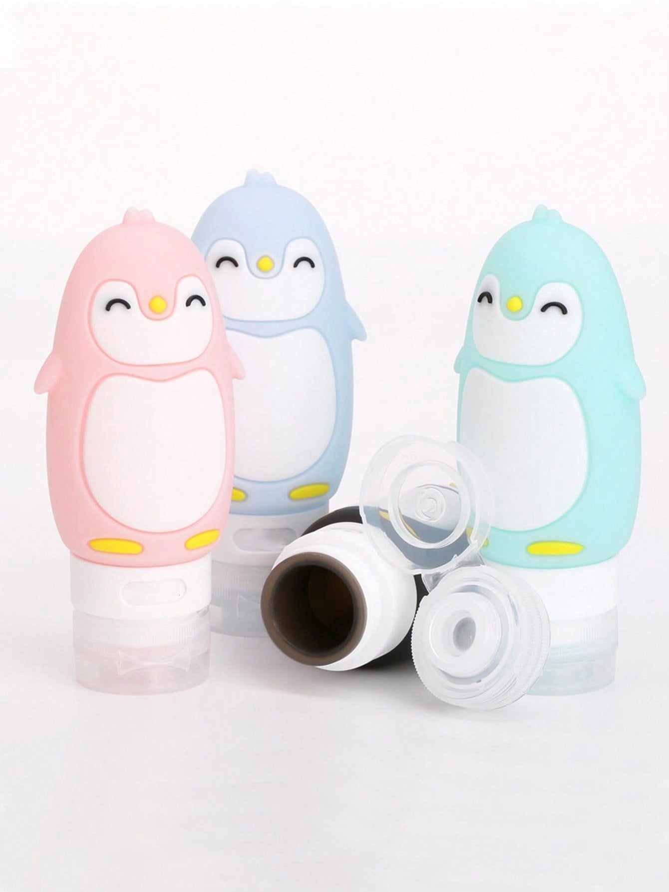 1pcs Cute Penguin Refillable Lotion Dispensers Portable Lotion Bottle ...