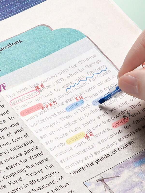 Small Transparent Sticky Notes For Students' Notes And Bookmarks ...
