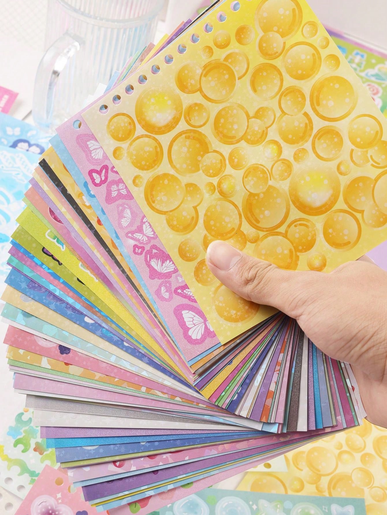 60 Pièces Série Estivale Milky Way Sticker En Cuivre Pour Décoration De ...