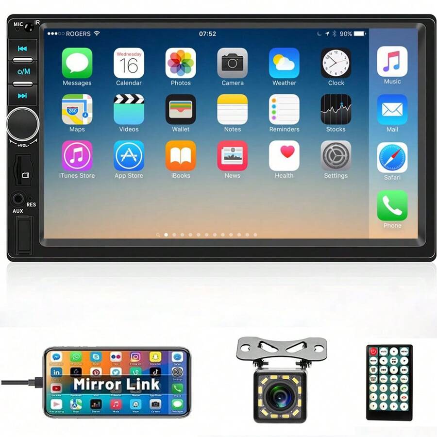 7" Double 2 Din Car Radio Stereo Autoradio Touch Screen Car Player ...