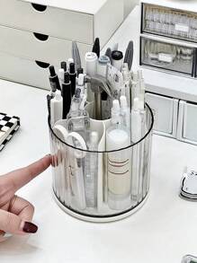 1pc Small/Large Revolving Cylinder Storage Box With Drawer For Desktop ...