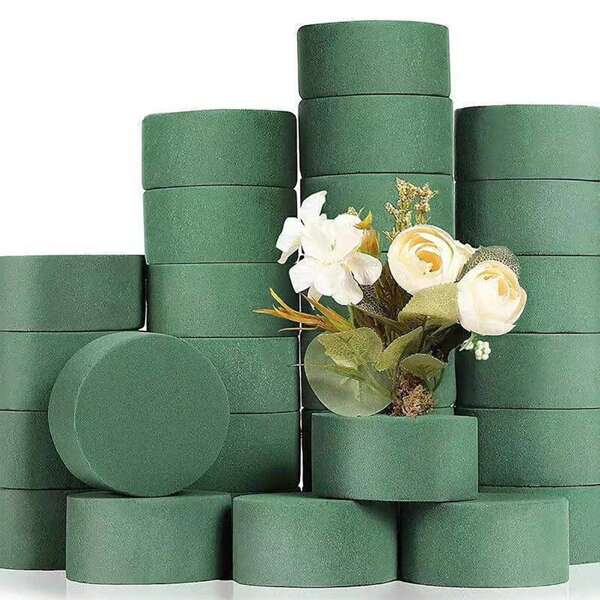 8 Packs Round Floral Foam Blocks, Large Dry Floral Foam For Artificial ...