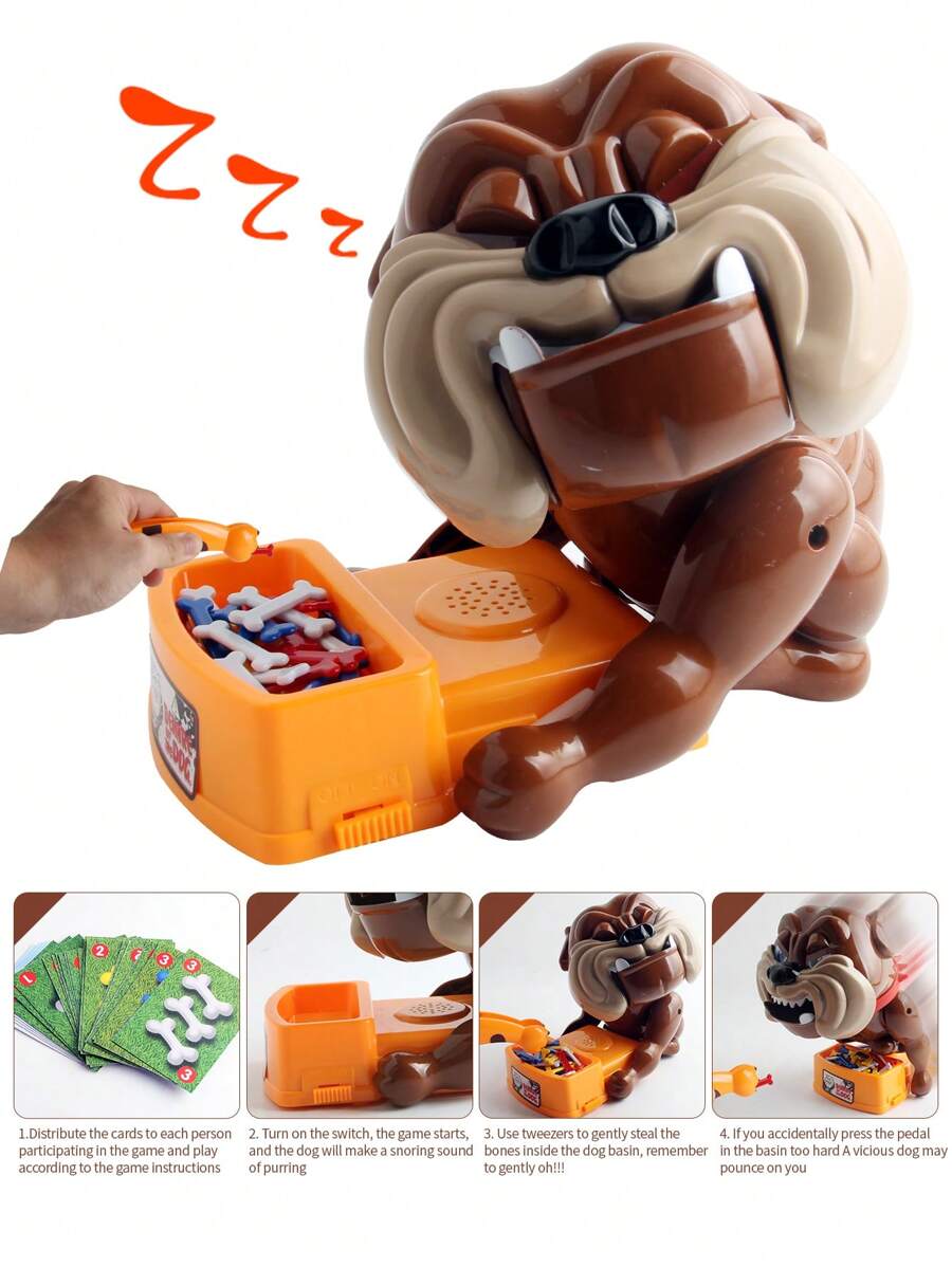 Beware Of The Dog Snatching The Bone! Finger Biting Bulldog Interactive ...
