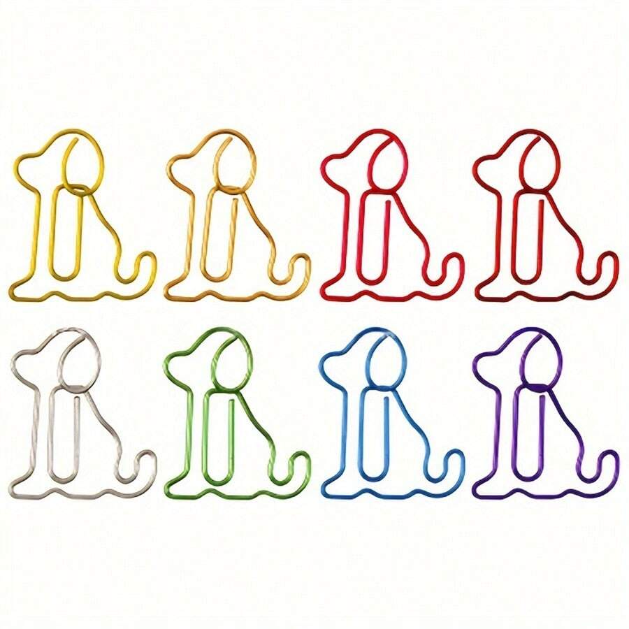 15/30/50PCS Dogs Paper Clips Funny Cute Paperclips Bookmarks Planner ...