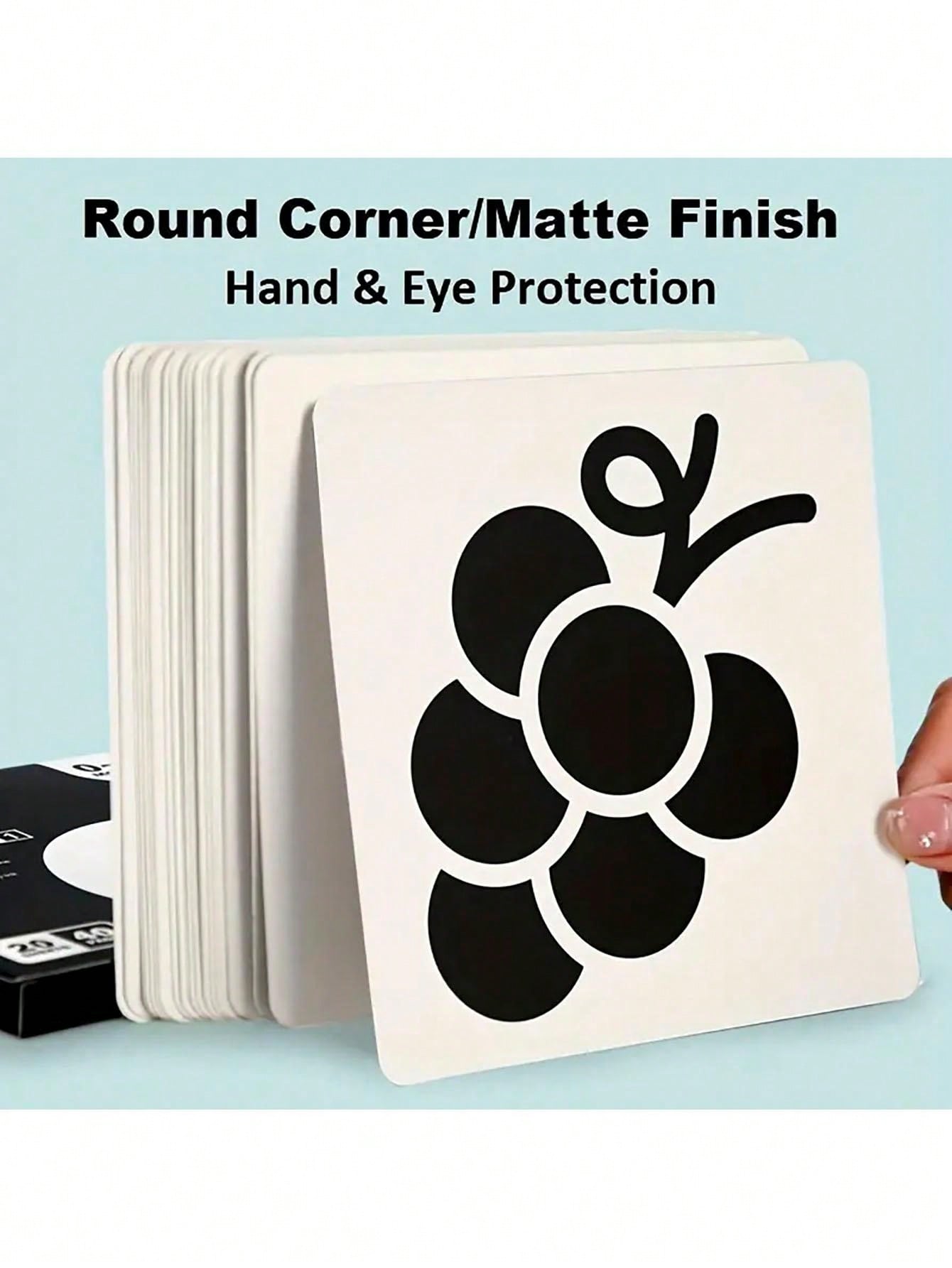 Black And White Cards For Baby Early Education, Infant Visual ...