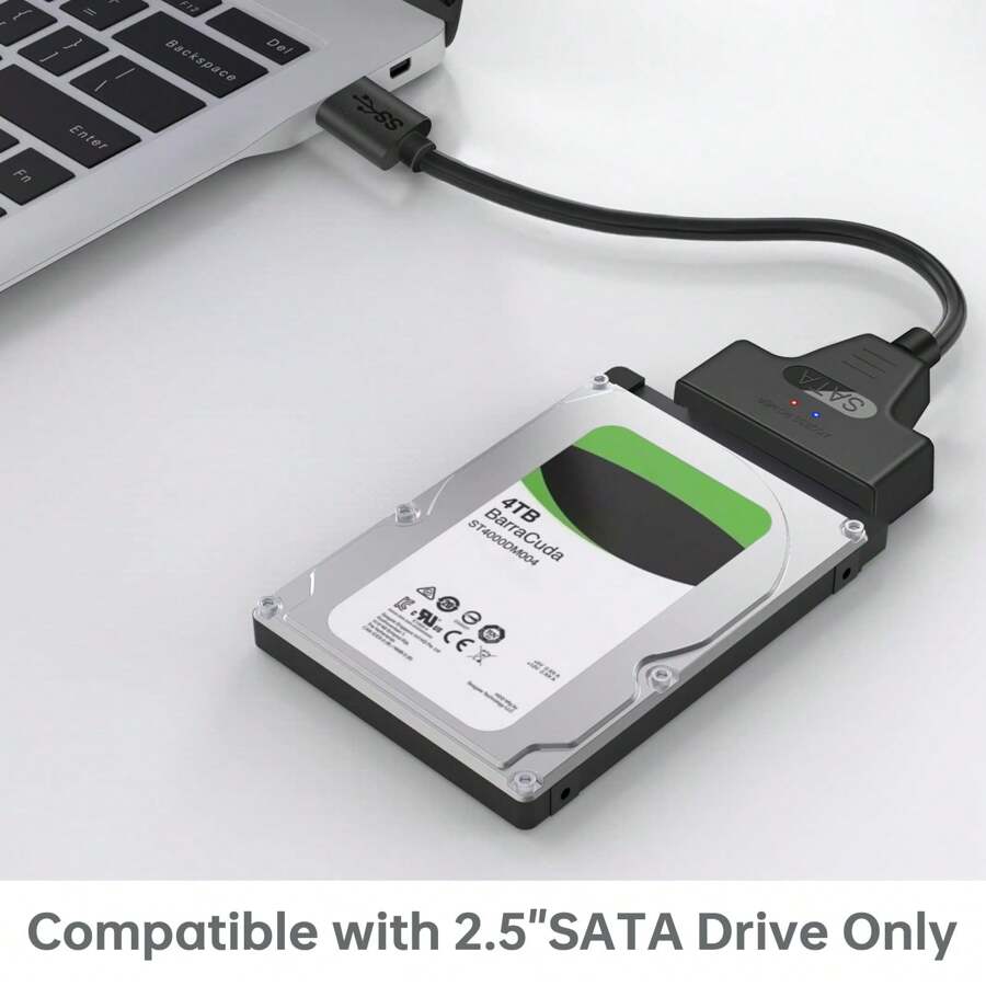 Sata To Usb 3.0 Adapter Cable For 2.5 Inch Hdd/Sdd, Usb To Sata I/Ii ...