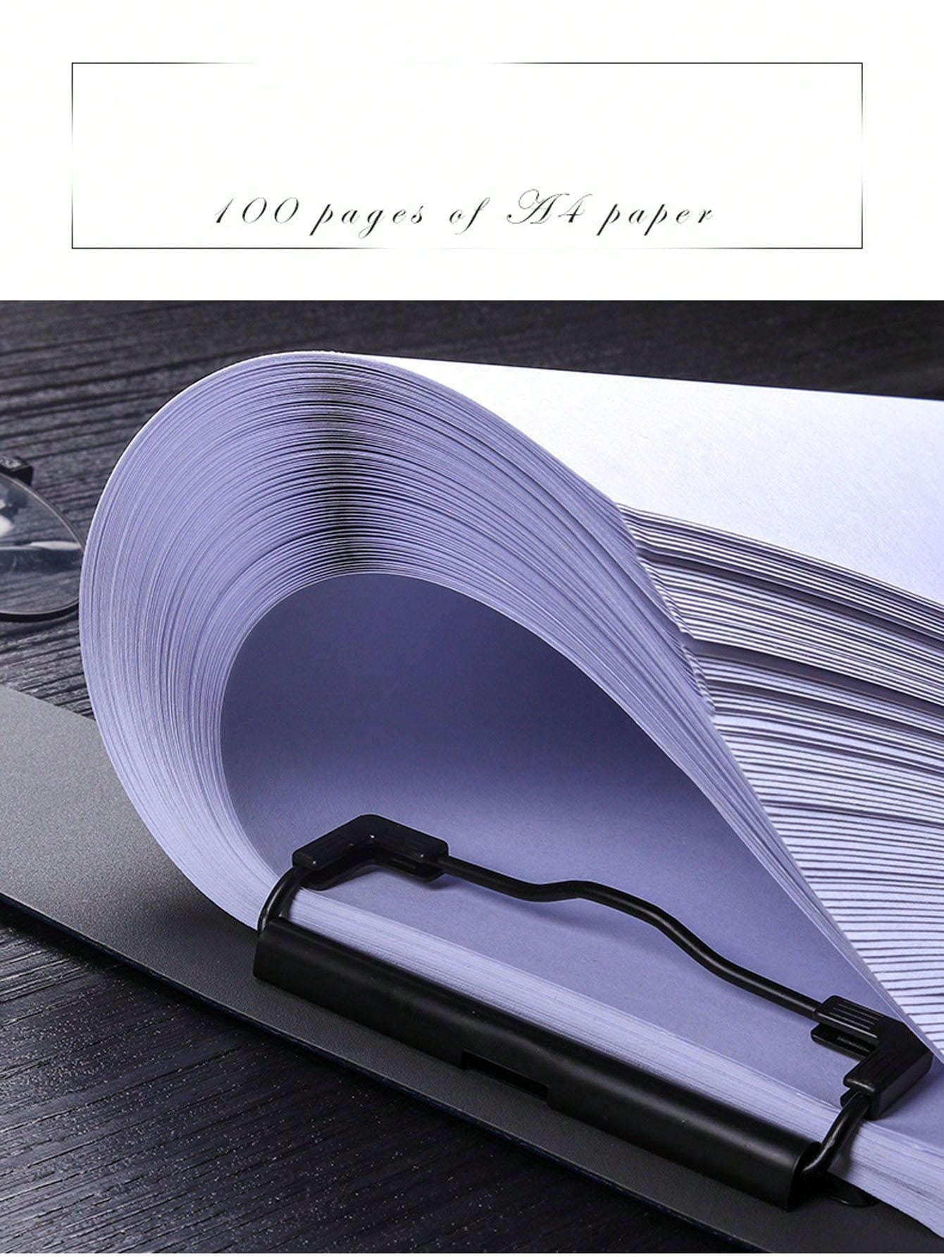 A4 Size Clipboard Writing Pad Folder With 2 Clips, 100 Sheet Capacity ...