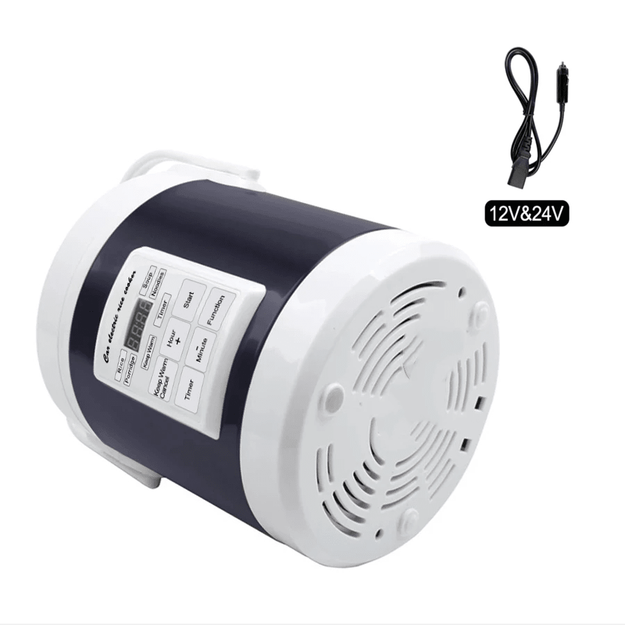 12V 24V Mini Car Rice Cookers 1.6L Car Trucks Electric Soup Porridge ...