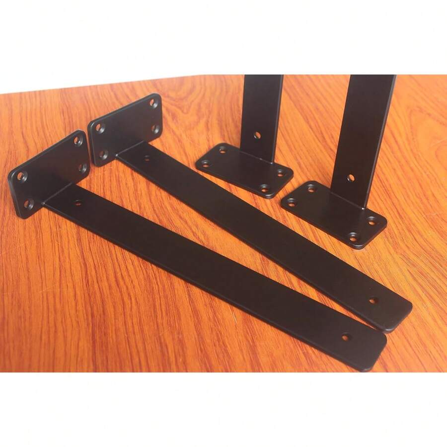 12 Pack - 12 Inch Black Hidden L Shelf Bracket (1/5 Inch Thicked) Iron ... 12 Pack - 12 Inch Black Hidden L Shelf Bracket (1/5 Inch Thicked) Iron ...